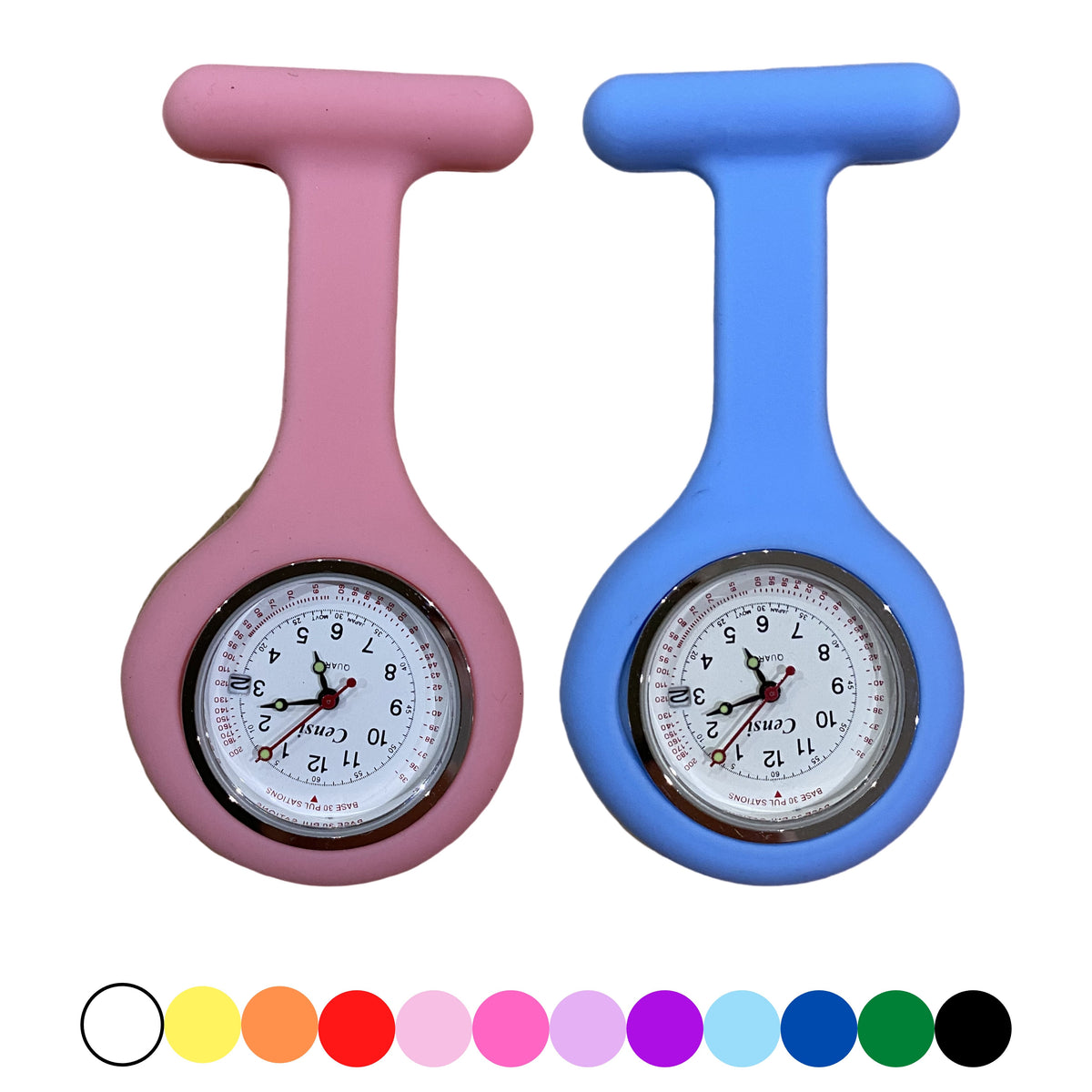 Silicone Fob Watch Analogue with Date on Dial – Funky Nurse