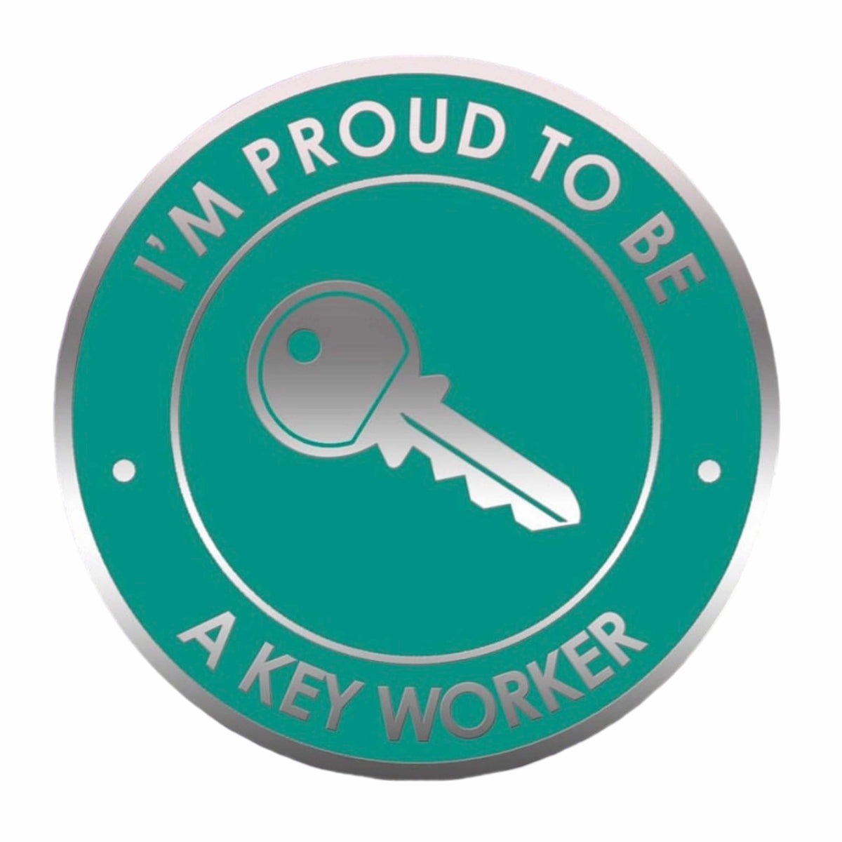 Proud to Be a Keyworker Pin Badge – Funky Nurse